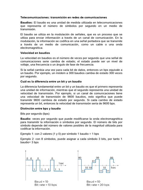 Baudios Descargar Gratis Pdf Módem Modulación