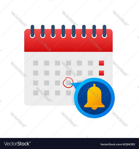 Calendar Reminder Wall Important Royalty Free Vector Image