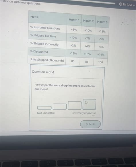 Metric On Customer Questions EN US V Metric StudyX