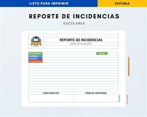Didocu Descargar Formato De Reporte De Incidencias Escolares