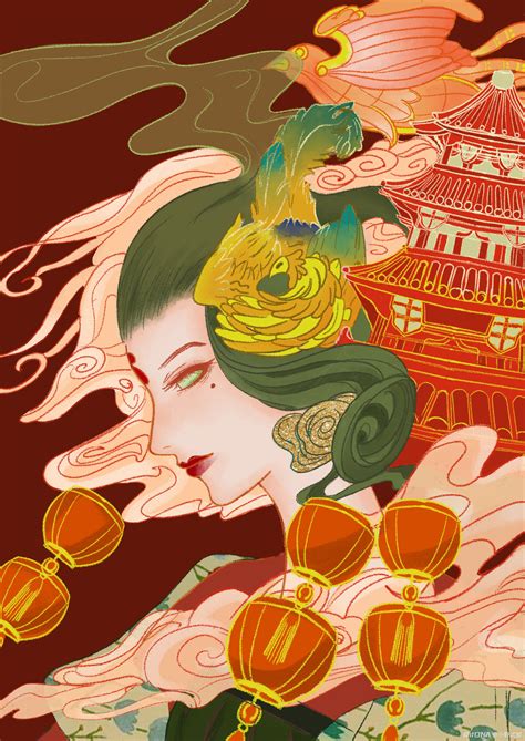 国潮涂鸦同人扁平个人绘画作品风格插画设计作品 设计人才灵活用工 设计dna