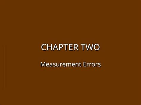 Methods Of Minimizing Errors Ppt