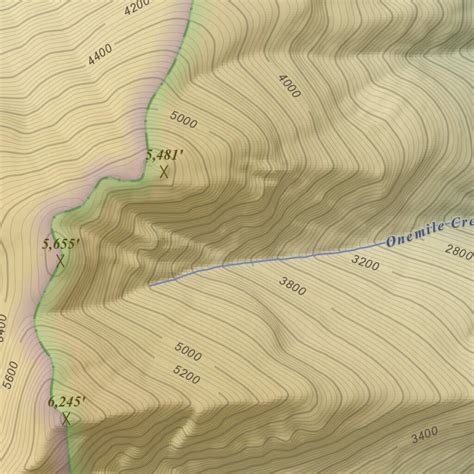 Stehekin Washington 7 5 Minute Topographic Map Color Hillshade By Apogee Mapping Inc