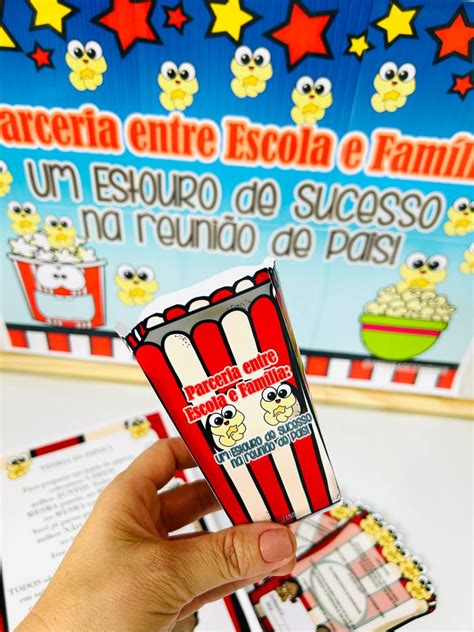 Explore a Teoria da Pipoca nosso Kit Digital para Reunião de Pais e Mestres Loja
