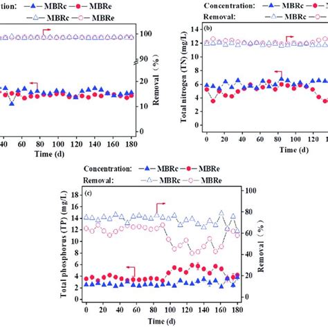 Mbr Effluent Concentration And Removal Efficiency Of A Doc B Tn Download Scientific