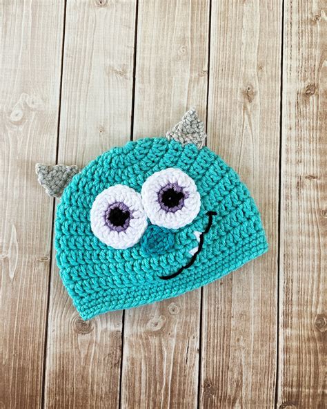Sully Monsters Inc Inspired Hat Crochet Sully Hat Available In