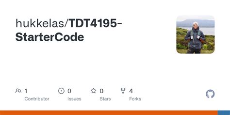 Github Hukkelastdt4195 Startercode