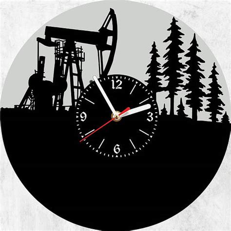 Купити Настінний годинник Видобуток нафти Нафтовик Нафтова вишка подарунок нафтовику газовику