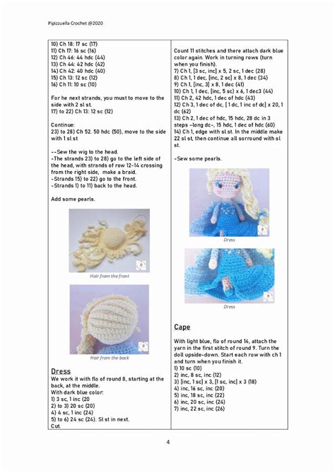 Elsa Frozen Crochet Pattern