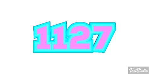 1127 Number Animated  Logo Designs 1127 Number Animated  Logo Designs