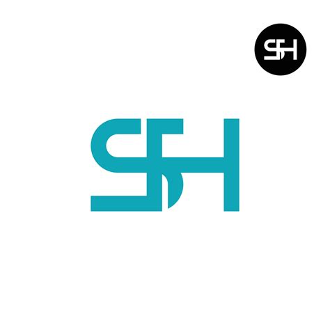 Letter SH Monogram Logo Design 25752758 Vector Art At Vecteezy