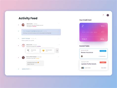 Activity Feed Ui Freebie Supply