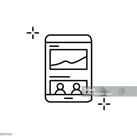 소셜 미디어 스마트 폰 중독 아이콘 Ui 및 Ux 웹 사이트 또는 모바일 응용 프로그램에 대한 중독성 인간의 간단한 라인 개요 벡터 요소 개념에 대한 스톡 벡터 아트 및