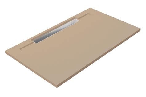 HIDROBOX Receveur de douche Line Y Kromat Ardoise x Cappuccino Réf SLIS CAP Cedeo