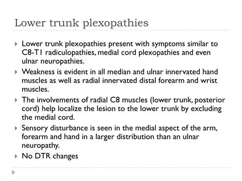 Ppt The Brachial Plexus Anatomy Lesions And Neurophysiology