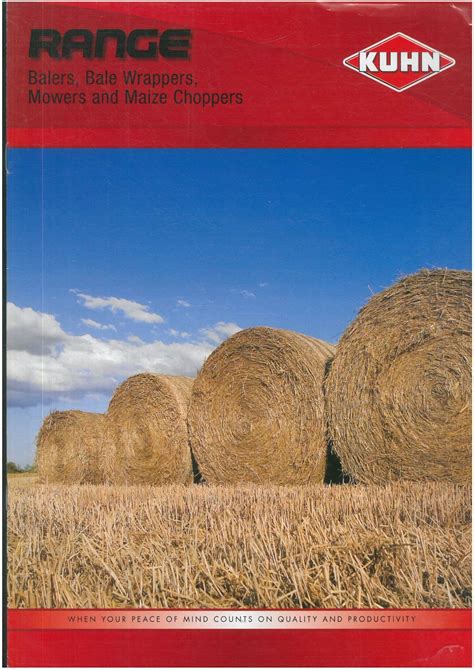Kuhn Range Balers Bale Wrappers Mowers And Maize Choppers Brochure