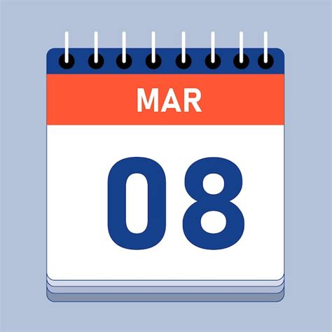 Calendário De Dias Do Mês De Março De 2025 Vetor Premium