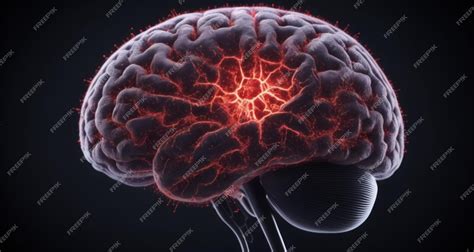 Premium Photo Explosive Brain Activity A Visual Representation Of
