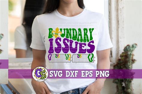 Boundary Issues Svg Dxf Eps Png Mardi Gras Svg Beads Svg Mardi Gras Boundary Issues Svg