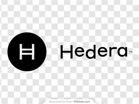 Hedera Horizontal Main Crypto Black Symbol Design Free Png Pngate
