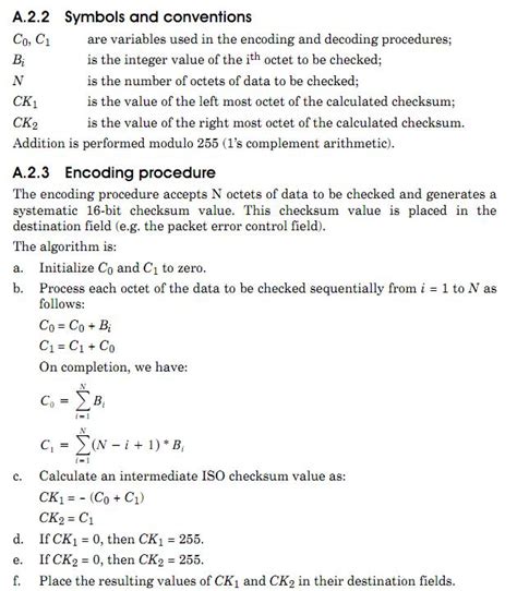C Checksum Algorithm Based On Jg Fletcher Stack Overflow