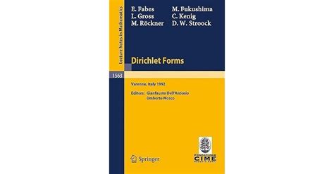 Dirichlet Forms By Gianfausto Dellantonio