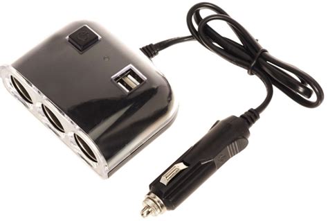 USB тройник для прикуривателя Разветвитель прикуривателя в автомобиль ...