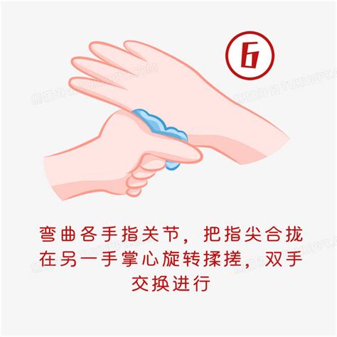 预防新型冠状病毒之七步洗手法PNG图片素材下载 病毒PNG 熊猫办公