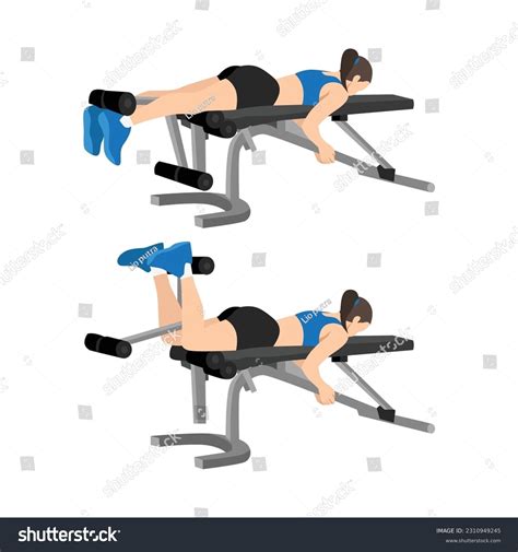 Lying Leg Curl With Dumbbell