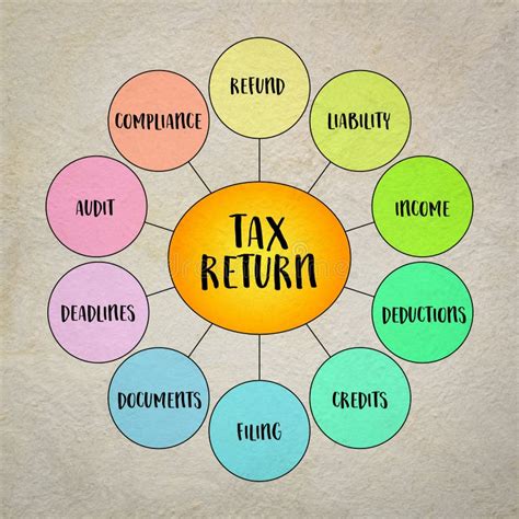 Tax Return Infographics Formal Statement Filed With The Government