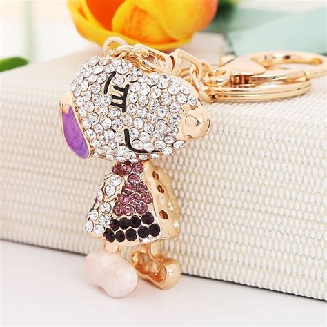 Полный Кристалл Motorcy Подвески Ювелирные изделия животных брелок авто брелки женская сумка