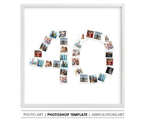 Number forty photo art