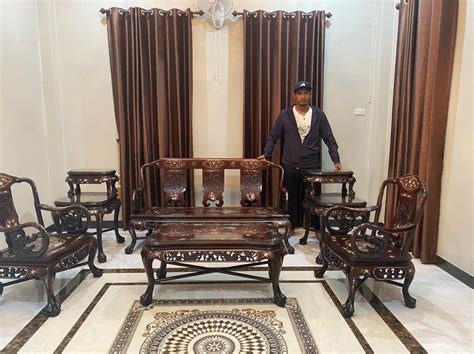 ชุดโซฟาฝั่งมุก ทรงสวยอ่อนช้อย งานเซี่ยงไฮ้ Chinese Furniture เฟอนิเจอร์มือสอง แนวจีน ของ