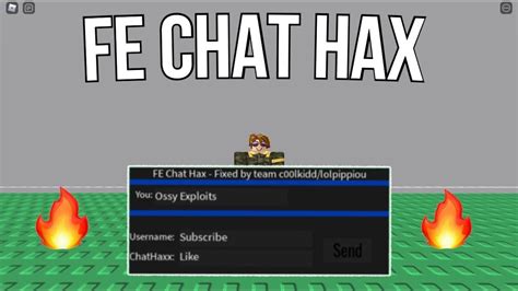 Roblox FE Chat System Script YouTube