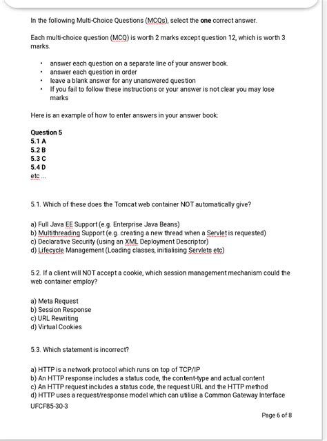 Solved In The Following Multi Choice Questions Mcqs