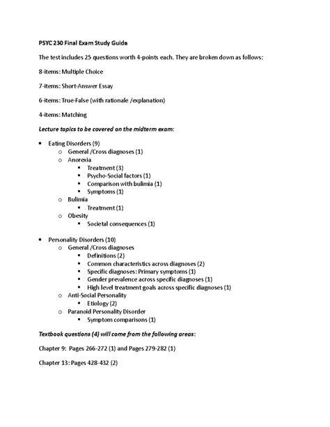 Psy 230 Final Exam Study Guide F21 Psyc 230 Final Exam Study Guide
