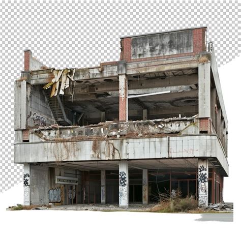 Edifício Destruído Psd Premium