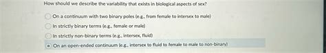 Solved How Should We Describe The Variability That Exists In