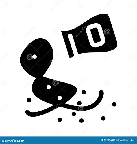 As Van Overleden Glyph Pictogramillustratie Vector Illustratie