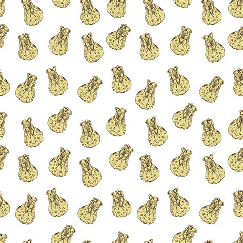 Dumplings Seamless Pattern Wontons Baozi Jiaozi Dimsams Options