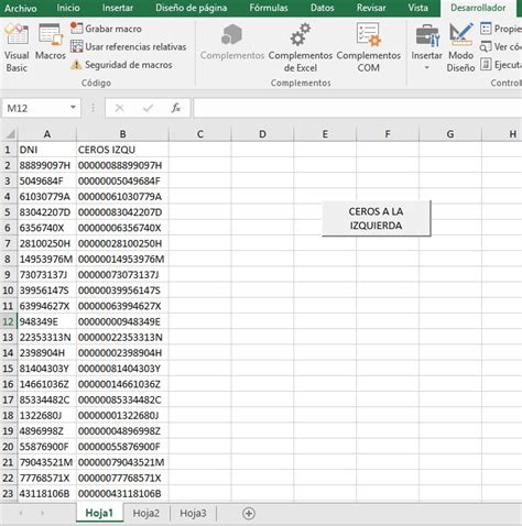 A Adir Ceros A La Izquierda En Vba Excel Signum