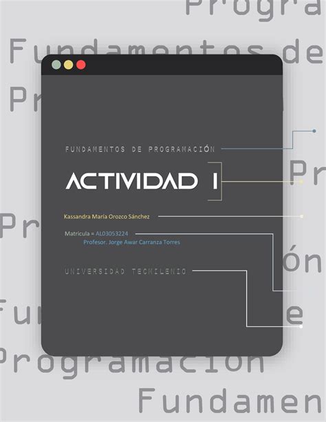 Actividad 1 Programacion Programaci Fundamentos De ProgramaciÛn Fundamentos De ProgramaciÛn