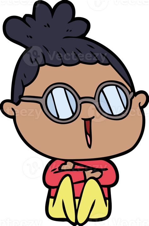 Cartoon Woman Wearing Spectacles Drawing 46948993 Png