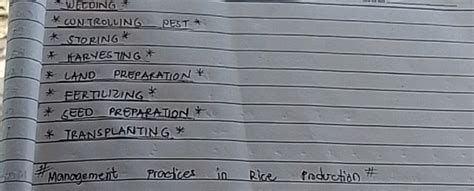 WEEDING ControlLing Pest Storing Harvesting StudyX
