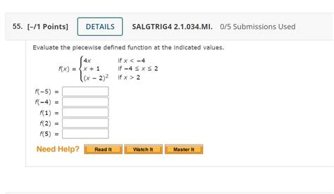 Solved 55 [ 1 Points] Details Salgtrig4 2 1 034 Mi 0 5