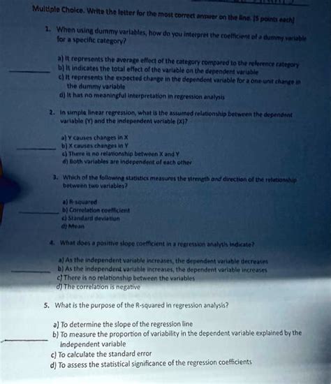 solved multiple choice write the letter for the most correct answer