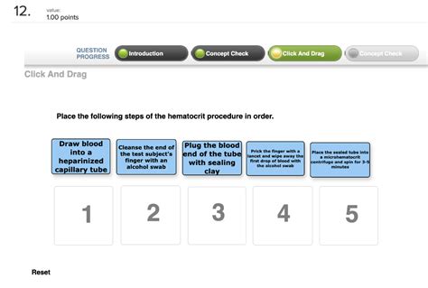 solved 12 value 1 00 points question progress introduction