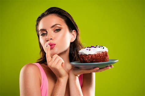 Photo Of Pretty Flirty Girl Touch Finger Lips Feel Temptation For