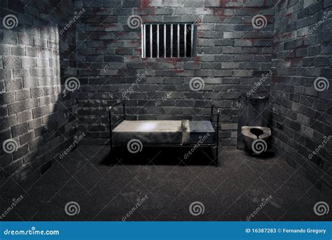 Dark Prison Cell At Night Stock Image Image Of Criminal 16387283