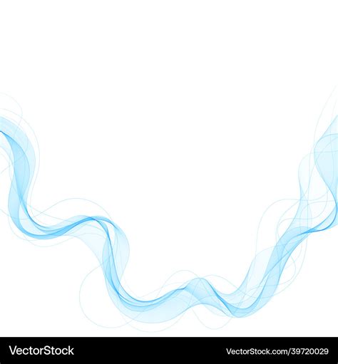 Blue Wave Pattern Presentation Template Layout Vector Image